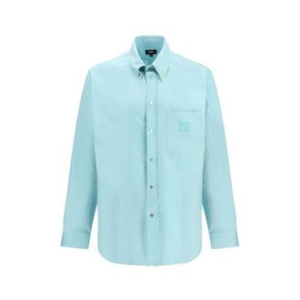 Fendi Oxford Cotton Shirt - - Shirts - Herren - Blau - S