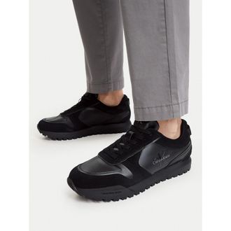Calvin Klein Sneakers Calvin Klein Toothy Runner Irregular Lines YM0YM01461 Schwarz