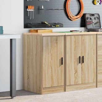 vidaXL Vidaxl - Armoire de rangement de garage ch&ecirc;ne sonoma 40x51x85cm bois pin