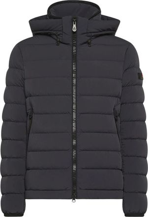 Peuterey Homme, Vestes, Bleu, Taille: XL Manteau Bleu Marine Matelassé à Fermeture Éclair