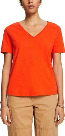 Esprit Damen 014ee1k338 T-Shirt, 880/Bright Orange, XX-Small