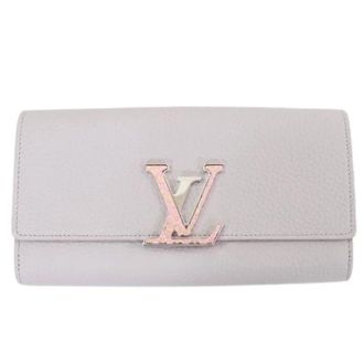 Louis Vuitton Portefeuille Long Capucines Python Pre-owned - Homme - Pre-owned - Gris - Taille: ONE Size