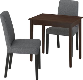 IKEA NÄSINGE / BERGMUND Tisch und 2 Stühle