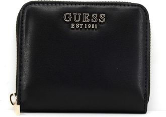 Guess Women Laurel SLG SMALL Zip Around Wallet, Schwarz
