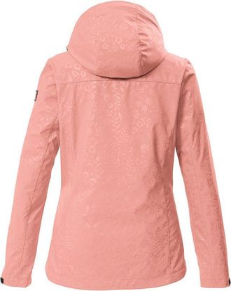 Killtec Softshelljacke KOS 13 WMN SFTSHLL JCKT FLORAL Wasserabweisende, winddichte Softshelljacke mit floralem Muster