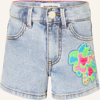 BILLIEBLUSH Jeansshorts Mit Pailletten blau