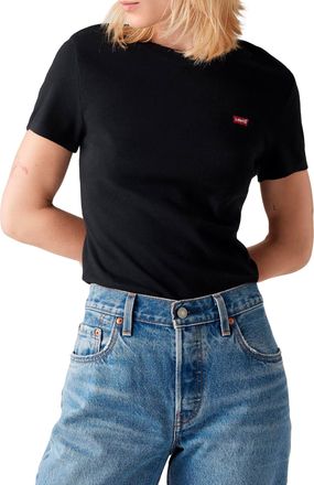 Levi's Damen Essential HM SS Tee T-Shirt, Caviar, XS