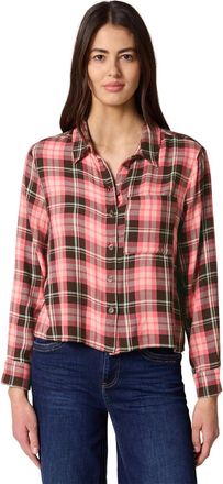 Street One Karierte Hemdbluse Striking Coral 46