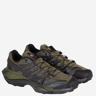 Salomon Mens Sneakers Green Polyester Trainers