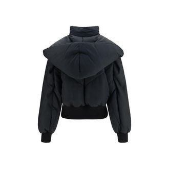 The Attico Quilted Puffer Jacket - Black