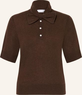 Darling Harbour Darling Harbour Strickshirt Mit Cashmere Und Schluppe braun