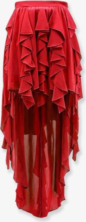 Actualee Satin ruffled skirt - ACTUALEE - gender_Woman