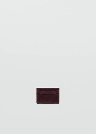 Mango Kartenetui aus Kunstleder bordeaux - Damen - Einheitsgr&ouml;&szlig;e - MANGO