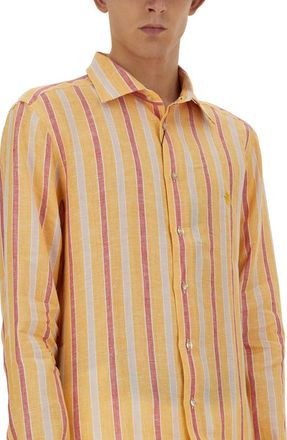 Etro Pegasus Logo Linen Shirt - Multicolor