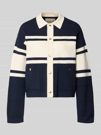 GANT Cardigan aus Viskose-Mix im Colour-Blocking-Design
