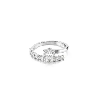 Swarovski Femme, Accessoires, Gris, Taille: 58 MM Bague ouverte Matrix