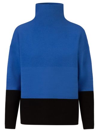 Apart Fashion APART Oversized Pullover in Milano Knit aus Einer Soften Viskose-Mischung mit Kaschmir, Royalblau-Nachtblau, 40/42