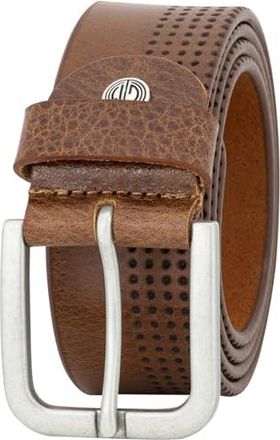 Lindenmann leather belt men, jeans belt men 40 mm wide, belt men jeans, full cowhide leather brown, Farbe/Color:marron, Size US/EU:Bundweite 110 cm Gesamtlänge 1