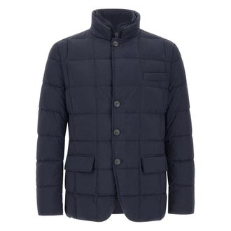 Fay Doppelreihige Daunenjacke - - Jackets - Herren - Blau - M