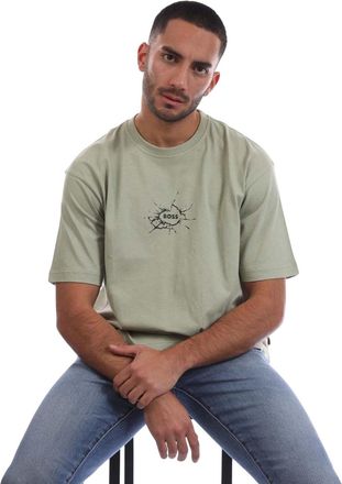 HUGO BOSS T-Shirt f&uuml;r Herren, Rundhalsausschnitt, Baumwolle (Gr&uuml;n)