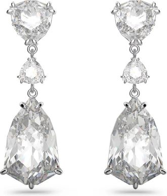 Swarovski Femme, Accessoires, Gris, Taille: ONE Size Mesmera Drop-Ohrh&auml;nger