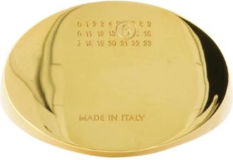 Maison Margiela Femme, Accessoires, Jaune, Taille: M Bague Ovale Num&eacute;rique