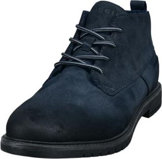 Bugatti Bottines bleu marine avec semelle à talon plat et doublure effet lainage - Taille numeric_43