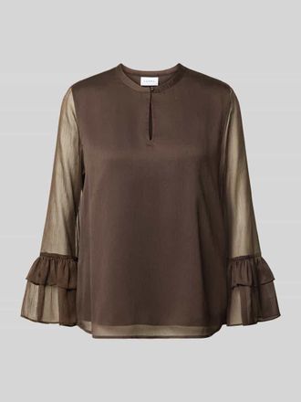 Comma Bluse mit Volant-&Auml;rmeln