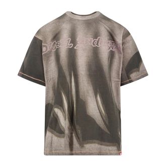 Diesel Homme, Tops, Gris, Taille: S T-shirts et Polos Gris avec Logo