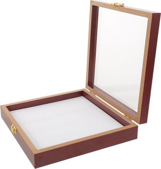 Cabilock Probenrahmen Holzvitrine Schmetterlingsproben Aufbewahrungsvitrine Sammlungsvitrine Schmetterlingsproben Vitrine Pressblumen Vitrine Blumenvitrine Kaf