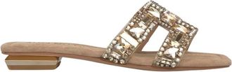 Alma En Pena Alma EN Pena, Femme, Chaussures, Beige, Taille: 39 EU Sandale Plate Avec Bride En H