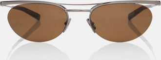 Saint Laurent Ovale Sonnenbrille SL Logo