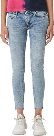 QS by s.Oliver Q/S designed by - s.Oliver Damen 2004801 Slim Jeans, Blau (Blue Denim Havy Stoned 55z6), 42