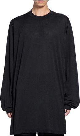 Rick Owens Homme, Tops, Noir, Taille: M Jumbo LS T