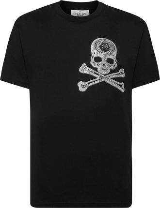 Philipp Plein T-shirt Rhinestoned Skull&Bones - Homme - Tops - Noir - Taille: 2XL