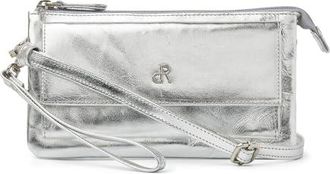 dR Amsterdam Assortis, Sac à bandoulière/Pochette Femme, Couleur : Argent, Medium