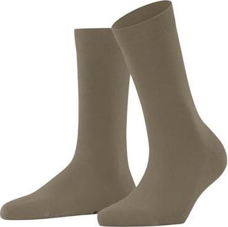 Falke Family W So coton durable unies 1 paire, Chaussettes Femme, Beige Nude 4092, 35-38
