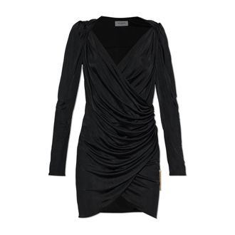 Balmain Asymmetrisches Kleid - - Dresses - Damen - Schwarzk - S