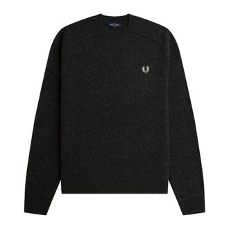 Fred Perry Strickpullover mit Rundhalsausschnitt - - Knitwear - Herren - Grau - L