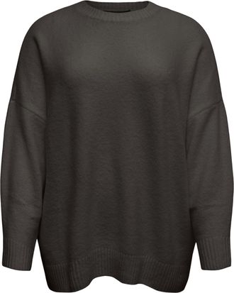 Vero Moda Curve Vmcboom Ls O-Neck Pullover Ga Noos Cur - Plus Size