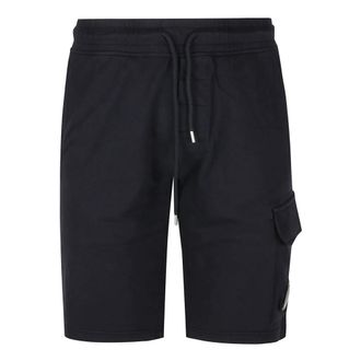 C.P. Company C.p. Company, Homme, Shorts, Bleu, Taille: S Light Fleece Cargo Lens Sweatshorts