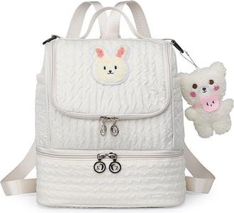 Generic Sac &agrave; dos portable en nylon avec bandouli&egrave;re r&eacute;glable, sac &agrave; langer multifonction de grande capacit&eacute; avec fermeture &eacute;clair pour maman, papa et femme, 