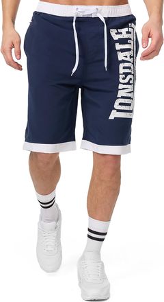 Lonsdale London Clennel M&auml;nner Badeshort blau 4XL 100% Polyester Streetwear