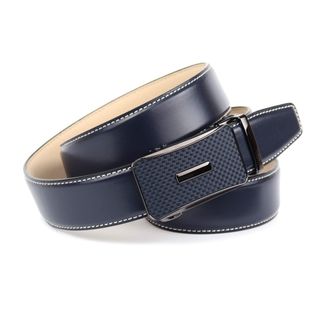 Anthoni Crown Herren Lederg&uuml;rtel G&uuml;rtel, Dunkelblau, 100