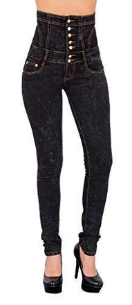 ESRA Jean Femme Jean Taille Haute Pantalon en Jean Femme Slim Pantalons Femmes High Waist J11