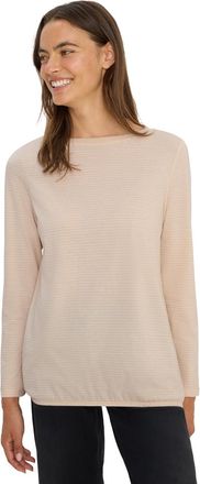 Cecil Damen 3227275 Shirt mit tonalen Streifen, Oat Milk beige, X-Small