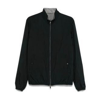 Herno Homme, Sweatshirts et sweats &agrave; capuche, Bleu, Taille: L Veste R&eacute;versible