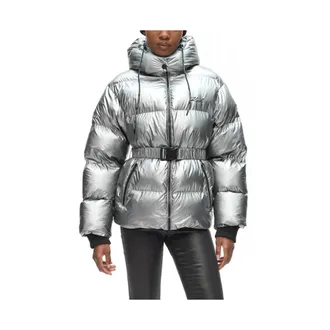 Karl Lagerfeld Metallic Puffer Jacket - - Jackets - Damen - Grau - L