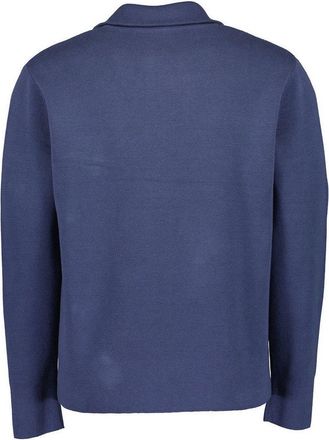 Blue Seven Strickjacke 376510 Herren Jacke Unifarben mit Stehkragen und Rei&szlig;verschluss