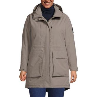 Lands End Wasserdichter Parka SQUALL, Damen, Gr&ouml;&szlig;e:56-58 plus, Beige, Nylon, by Lands End